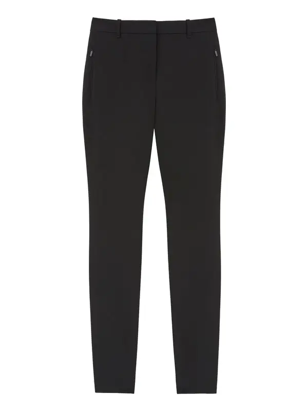 Lafayette 148 New York Stretch Mid-rise Slim Ankle Pants - Black