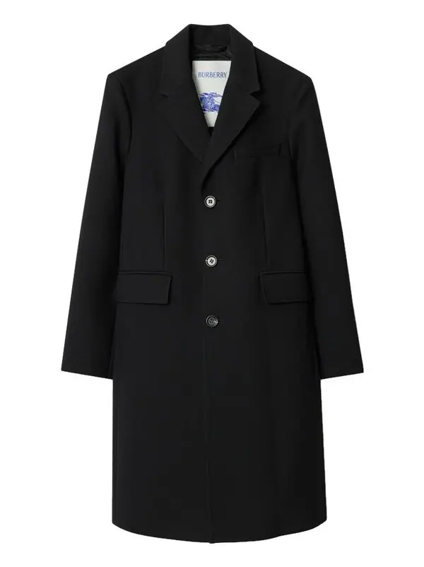 Burberry Tailored Wool Coat - Black
