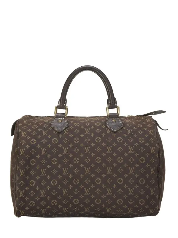LOUIS VUITTON Mini Lin Speedy 30 Bag - Brown