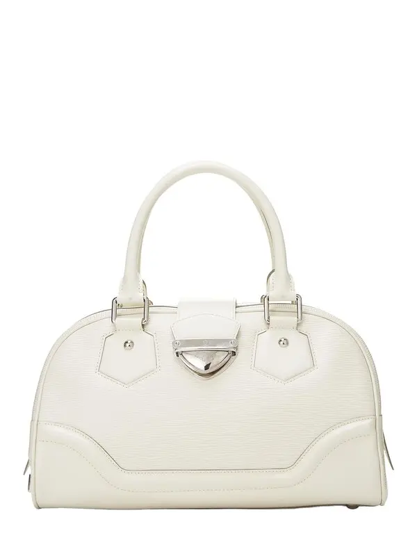 LOUIS VUITTON Epi Bowling Montaigne - White