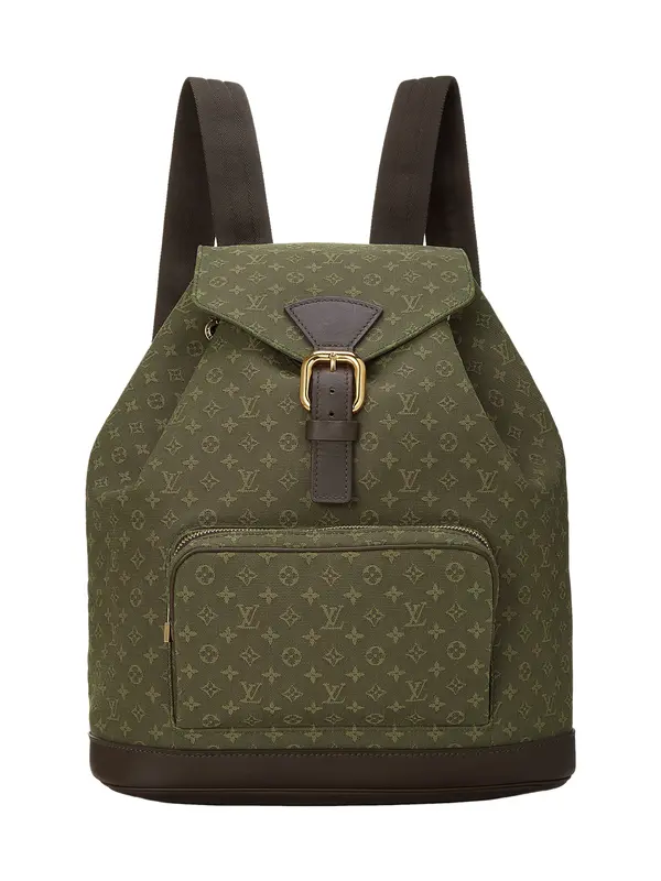 LOUIS VUITTON Monogram Mini Lin Montsouris - Green