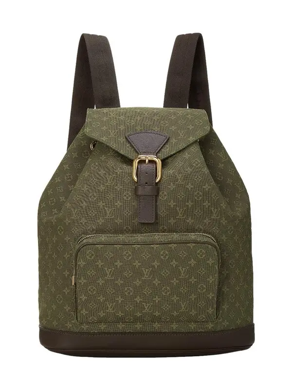 LOUIS VUITTON Monogram Mini Lin Montsouris - Green