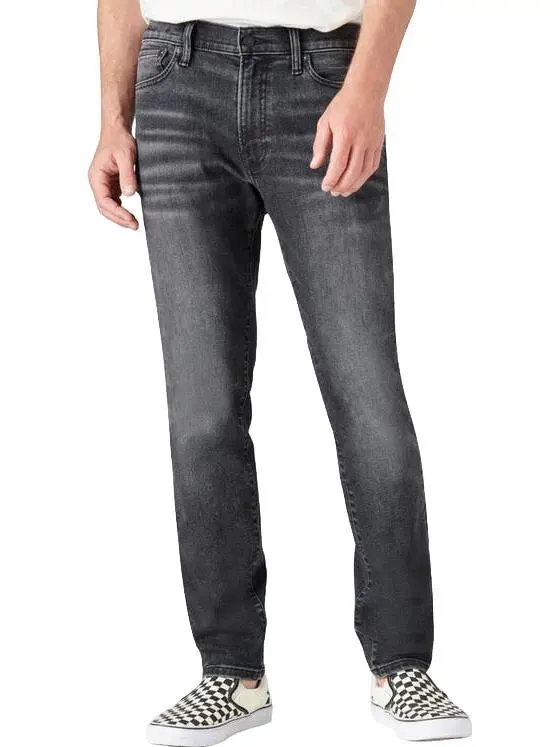 Lucky Brand 411 Athletic Fit Tapered Jeans - Black Lake