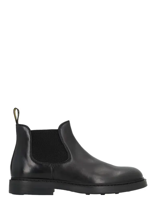 DOUCAL'S Leather Chelsea Boots - Black