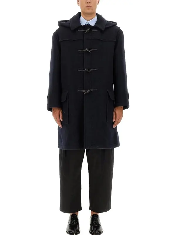 MAISON MARGIELA Wool Reversible Coat - Blue
