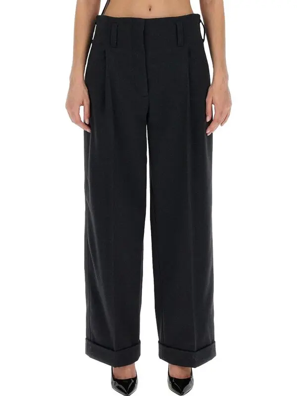 Philosophy Di Lorenzo Serafini Wide Leg Trousers - Grey