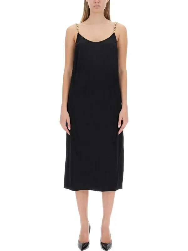 Michael Kors Logo Strap Dress - Black