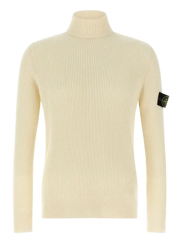 Stone Island Wool Sweater - White