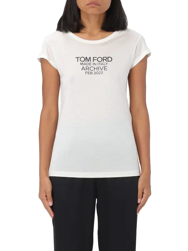 TOM FORD Silk T-shirt - White