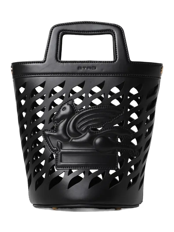 Etro Bag In Perforated Leather - Black