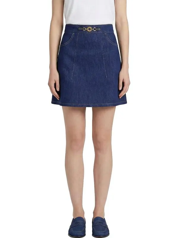 Patou A-line Skirt - Blue