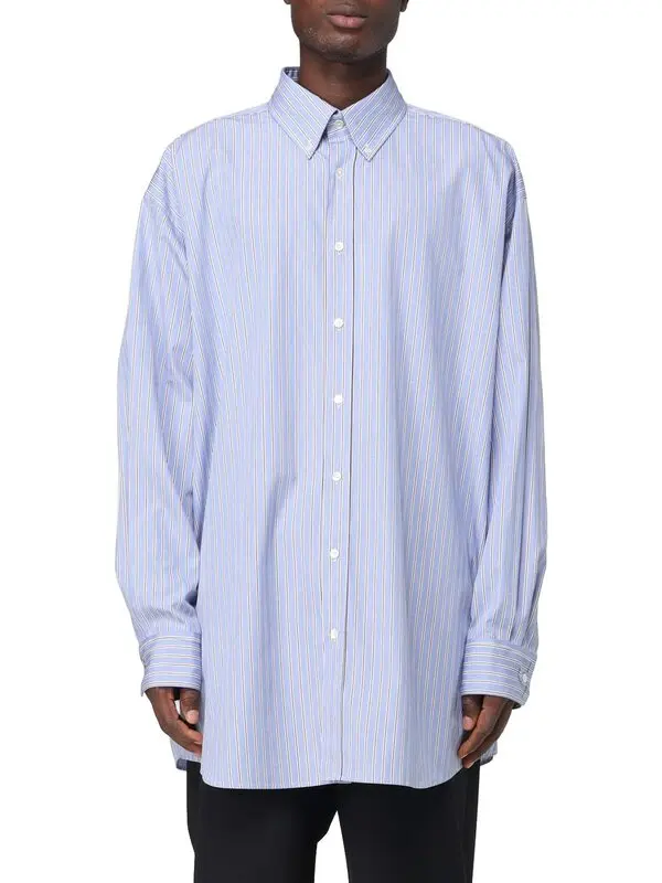MAISON MARGIELA Oxford Shirt In Organic Cotton - Blue