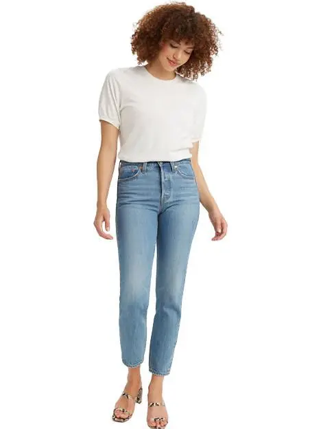 LEVI'S Wedgie Icon Fit Ankle Jeans - Athens Pushed