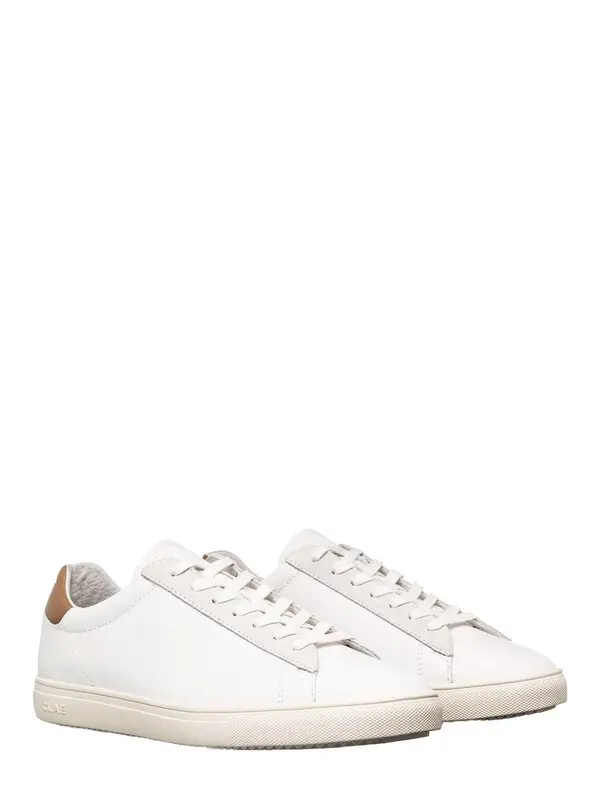 Clae Bradley California Sneaker - White/ Camelleather