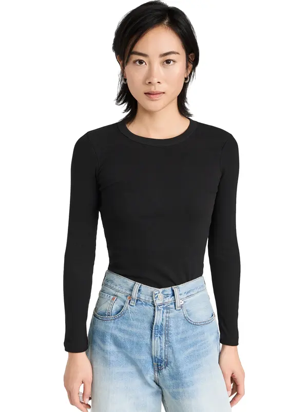 LESET Kelly Slim Fit Top - Black