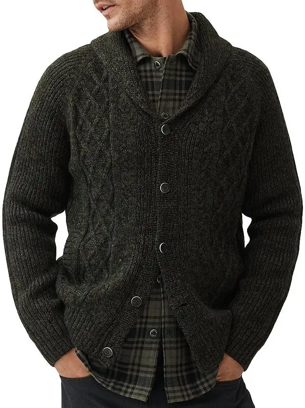Rodd & Gunn North East Valley Knit Cardigan - Fatigue