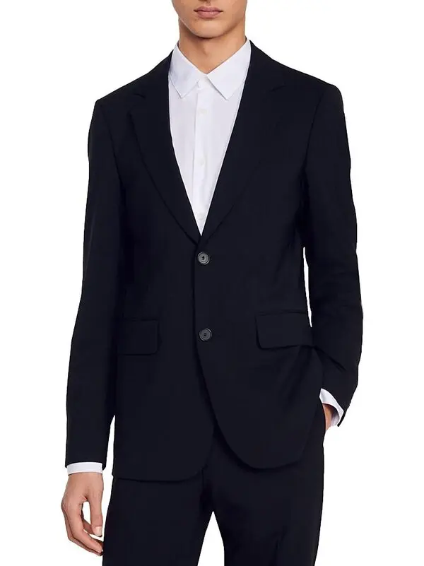 Sandro Formal Suit Jacket - Black