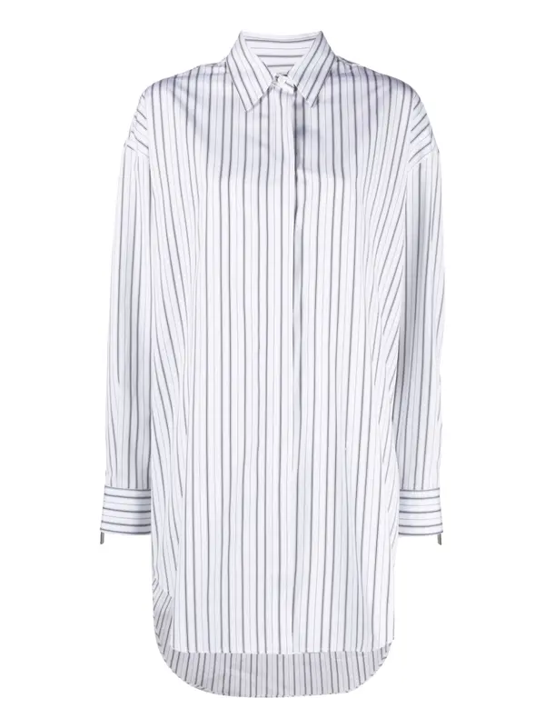 Off-White Striped Cotton Shirt - White