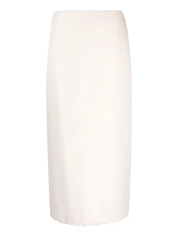 BLANCA VITA Galtonia Pencil Midi Skirt - Neutrals
