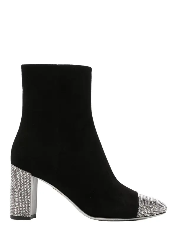 Rene Caovilla Bonnie 85mm Suede Boots - Black