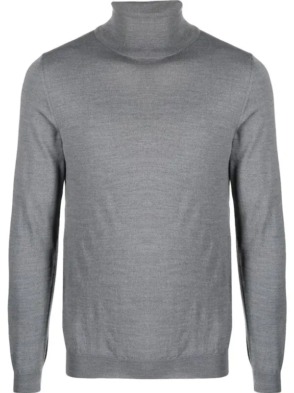 ZANONE Fine-knit Roll-neck Jumper - Grey