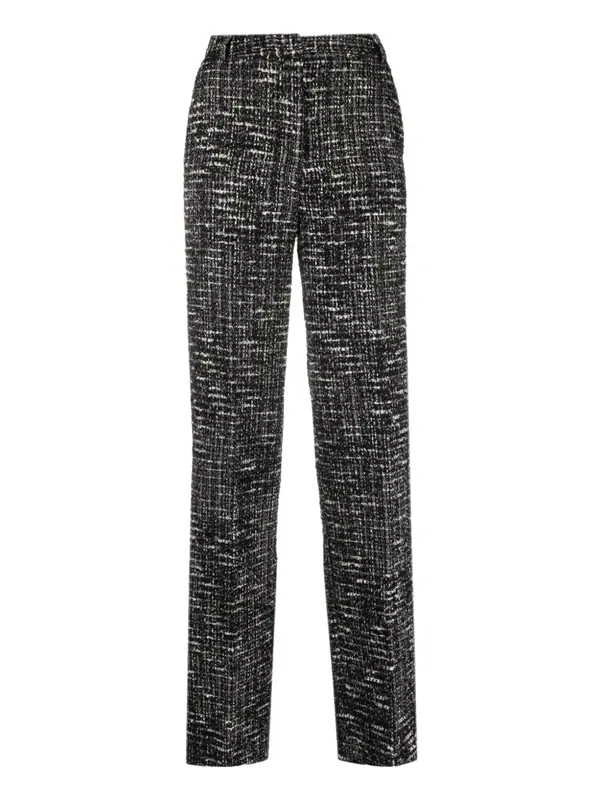 ACT Nº1 Straight-leg Tweed Trousers - Black