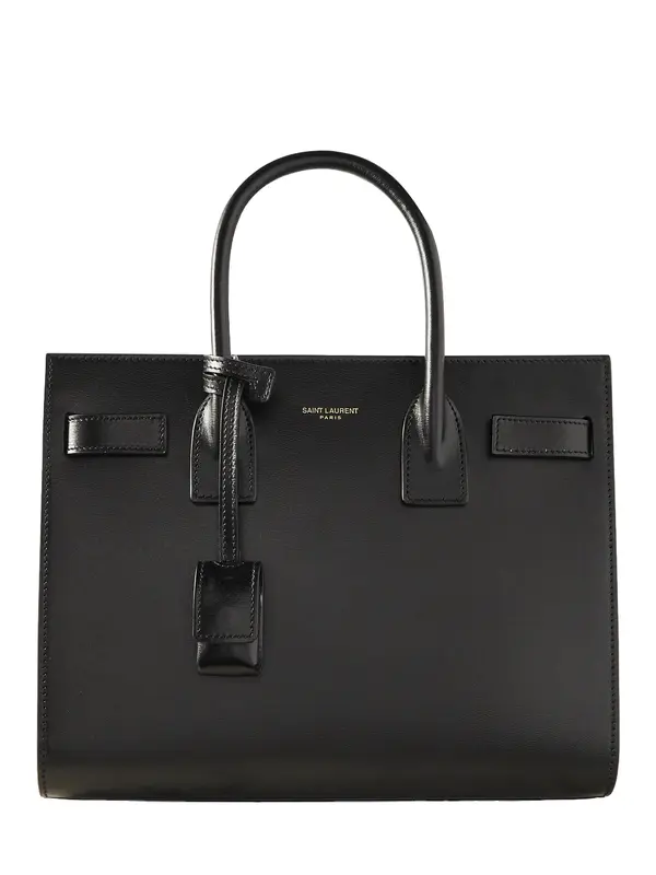 Saint Laurent Sac De Jour Baby Embossed-leather Tote - Black