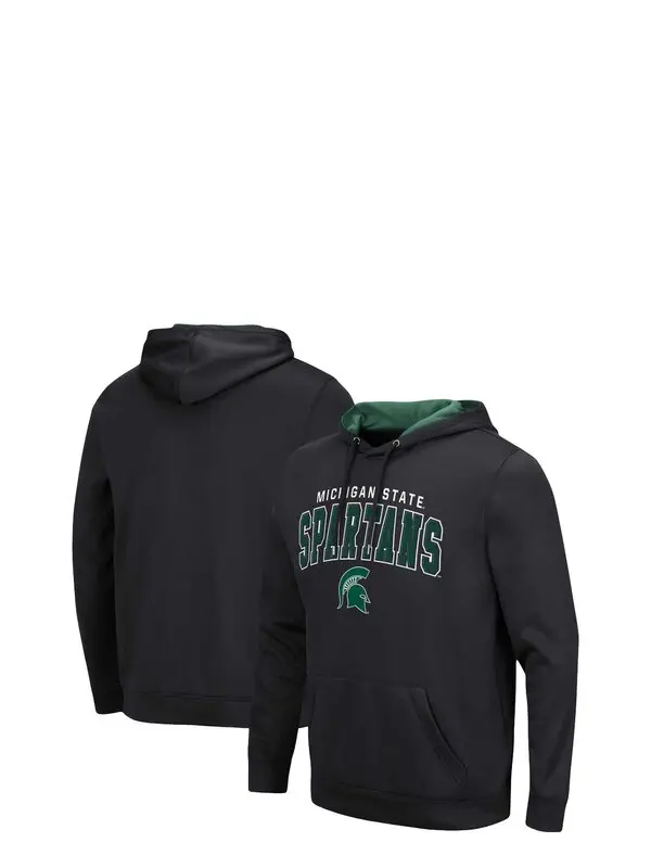 COLOSSEUM Michigan State Spartans Pullover Hoodie - Black
