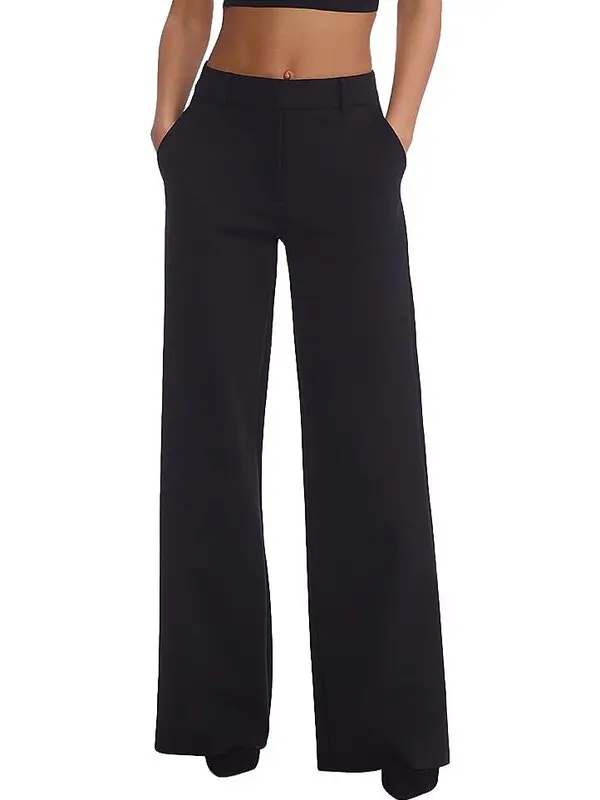 Commando Neoprene Wide Leg Pants - Black
