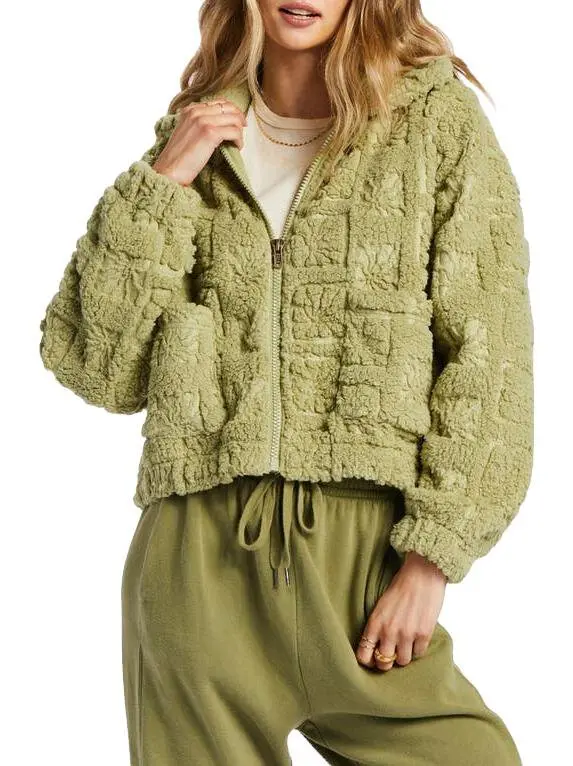 BILLABONG Cozy High Pile Fleece Jacket - Avocado