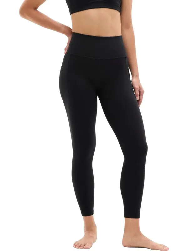 Athleta Salutation Stash High Rise 7/8 Legging - Black