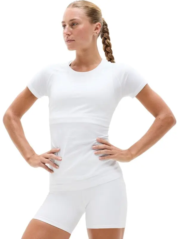 Athleta Momentum Seamless Tee - Bright White