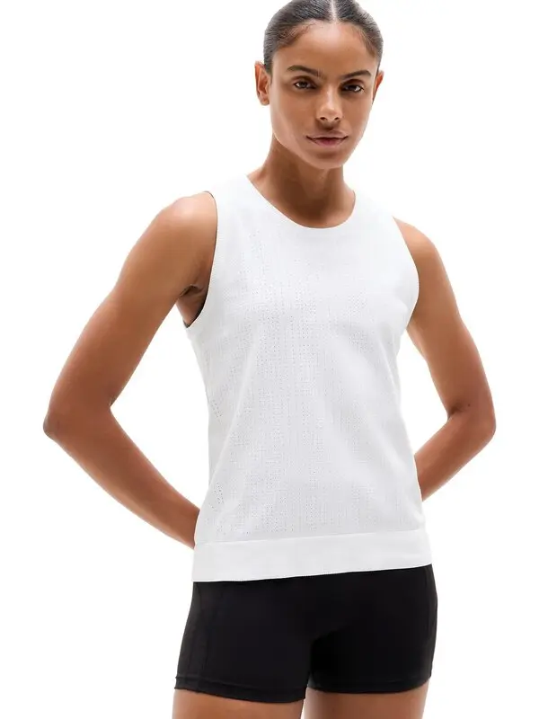 Athleta In Motion Seamless Tank Top - Bright White