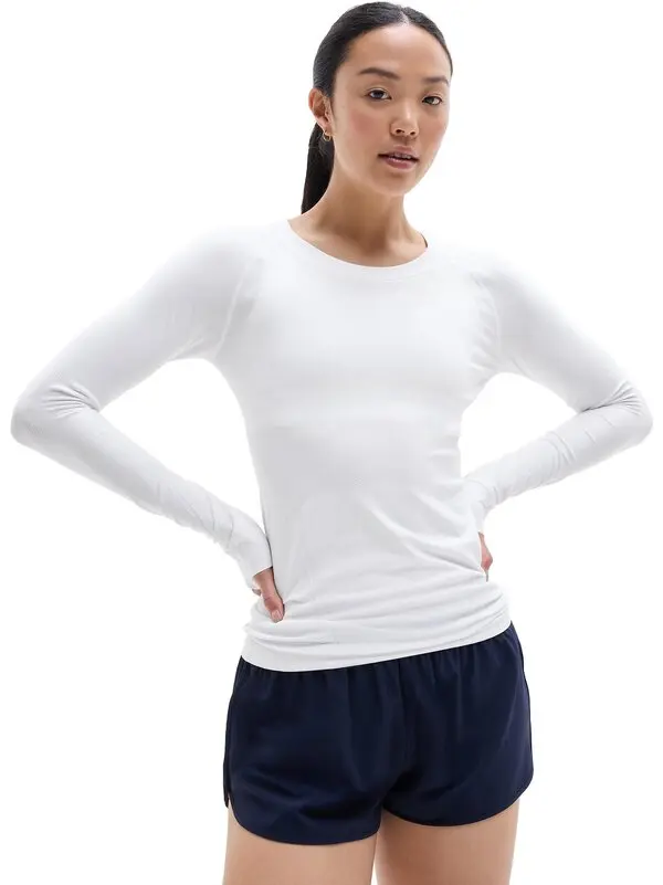 Athleta Momentum Seamless Top - Bright White