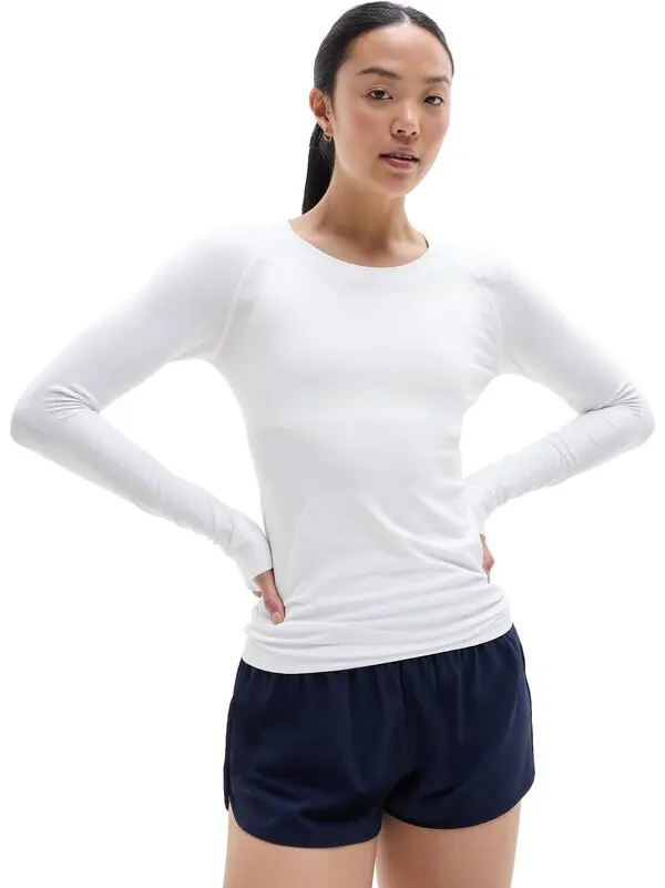 Athleta Momentum Seamless Top - Bright White