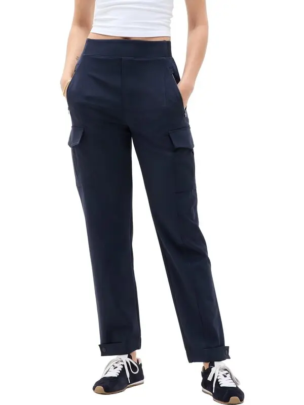 Athleta Endless High-rise Cargo Trousers - Navy