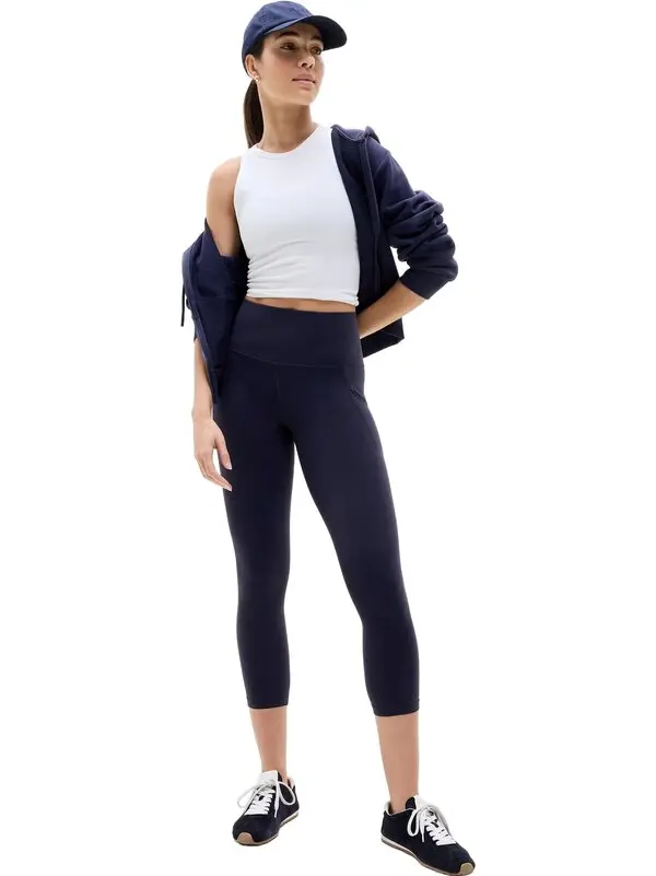 Athleta Salutation Stash Capri - Navy