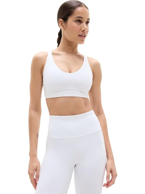 Athleta Solace Sports Bra A-c - White