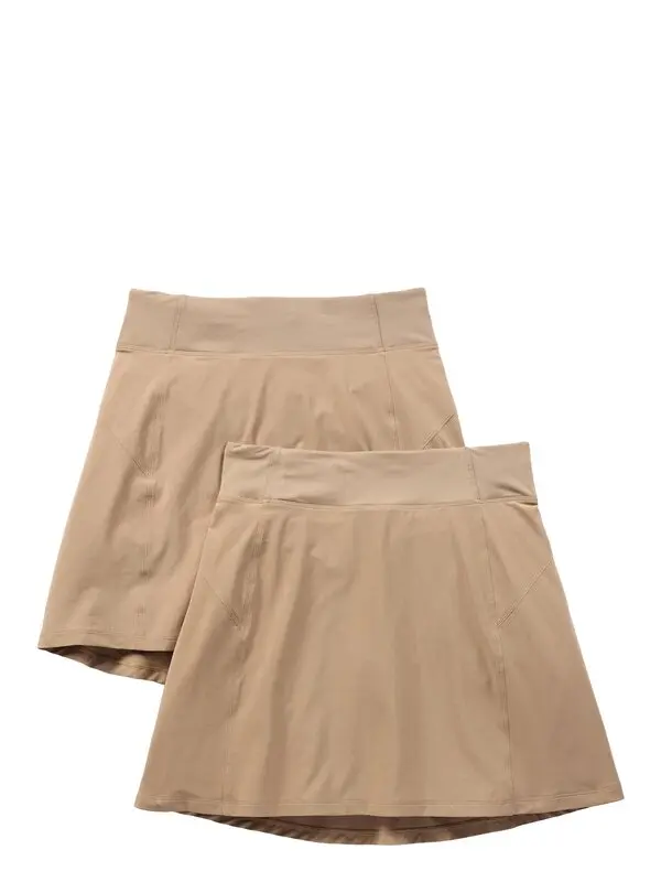 Athleta School Day Skort 2-pack - Brownstone Beige