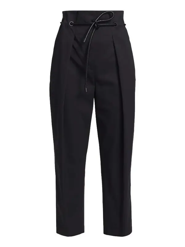 3.1 Phillip Lim Orgami Belted Straight-leg Trousers - Black