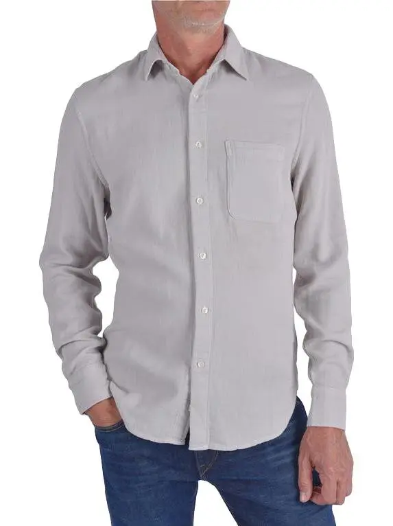 HIROSHI KATO The Ripper Waffle Double Gauze Button-up Shirt - Light Gray