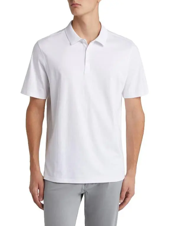 34 Heritage Pima Cotton Polo - White