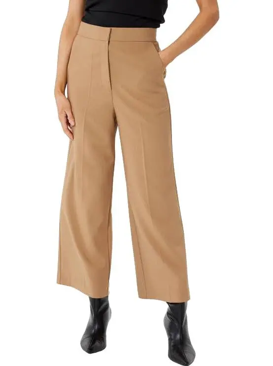 SOPHIE RUE Hylan Wide Leg Crop Trousers - Tan