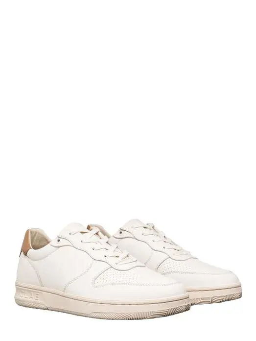 Clae Malone Leather Sneaker - Off-white Camel Brown
