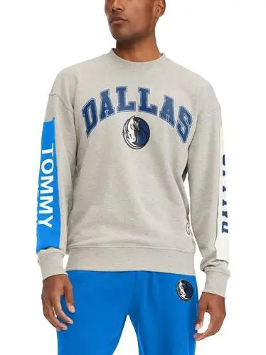 Tommy Hilfiger Dallas Mavericks James Patch Pullover Sweatshirt - Gray
