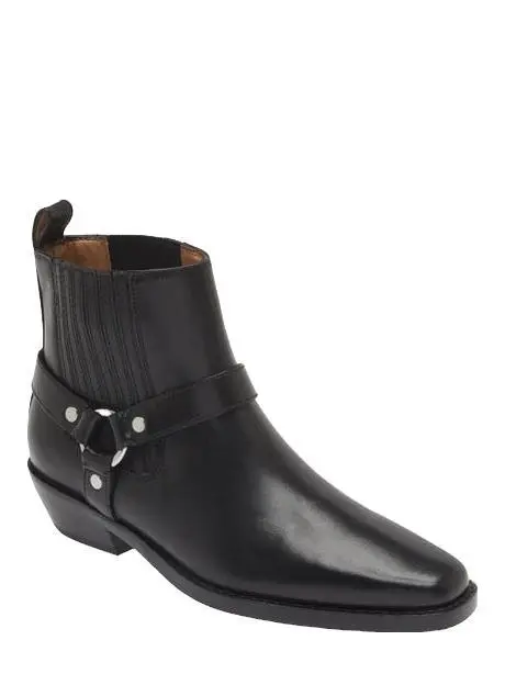Madewell Santiago Western Ankle Boots - True Black