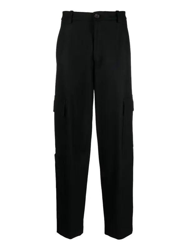 Erika Cavallini Tapered Cargo Trousers - Black