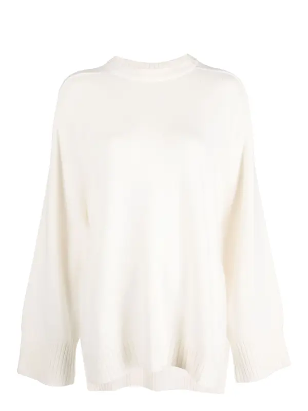 Loulou De Saison Safi Wool-blend Jumper - White
