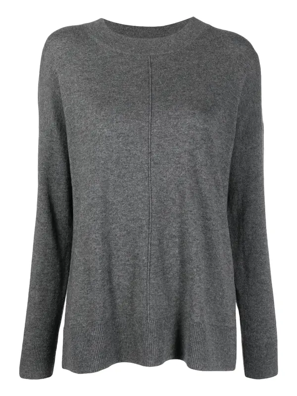 Chinti & Parker Long-sleeve Fine-knit Sweater - Grey
