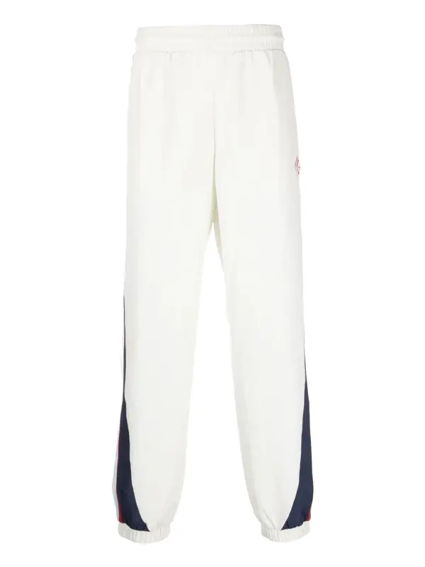 Casablanca Logo-patch Side-stripe Track Pants - White